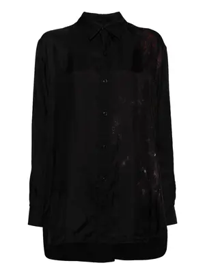 Y’s Abstract-print Shirt - Black