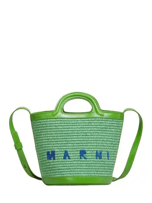MARNI Tropicalia Logo-Embroidered Tote