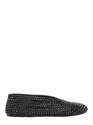 Khaite Marcy Crystal Ballerinas - Black