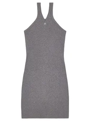 COURREGES Criss-cross Mini Dress - Grey