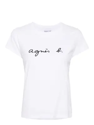 AGNÈS B. Logo-print T-shirt - White