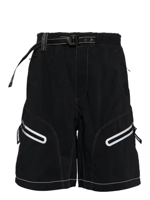 AND WANDER Light Hike Belted Shorts - Black