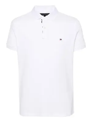 Tommy Hilfiger Logo-embroidered Polo Shirt - White