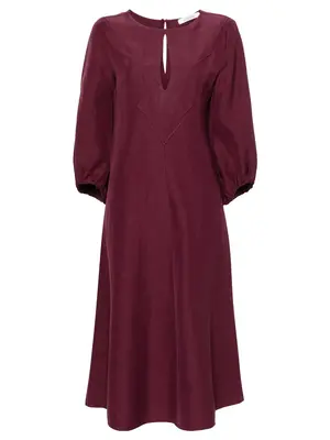 Dorothee Schumacher Summer Cruise Midi Dress - Purple