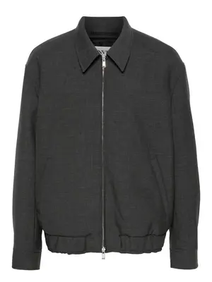 LANVIN Zip-up Wool Jacket - Grey