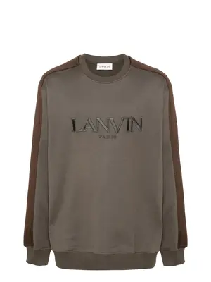 LANVIN Logo-embroidered Sweatshirt - Green