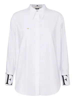 Elisabetta Franchi Logo-print Shirt - White