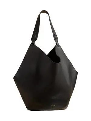KHAITE Lotus Medium Leather Tote Bag