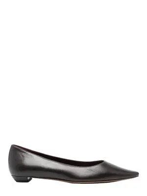THE ROW Claudette Leather Ballerinas - Brown