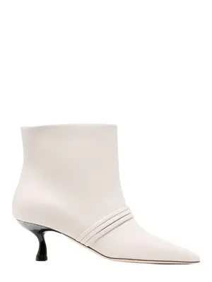 MALONE SOULIERS Lionne 45mm Leather Ankle Boots - Neutrals