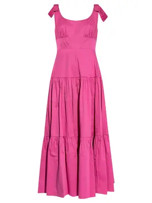 Kate Spade New York Ruffled Cotton Maxi Dress - Pink