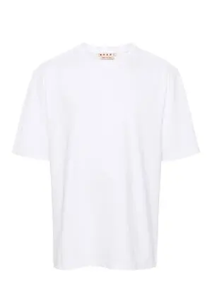 Marni Logo-patch Cotton T-shirt - White