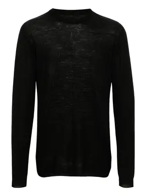 Rick Owens Biker Level Virgin-wool Jumper - Black