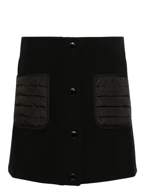 Moncler Press-stud Mini Skirt - Black