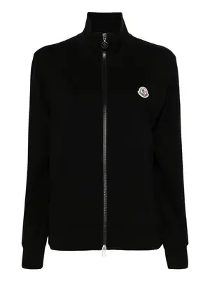 Moncler Logo-appliqué Zipped Jacket - Black