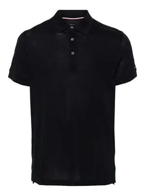 Tommy Hilfiger Logo-embroidered Piqué Polo Shirt - Blue
