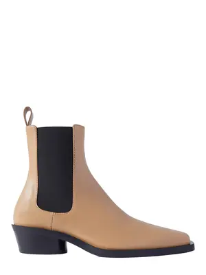 Proenza Schouler Bronco Leather Chelsea Boots - Neutrals