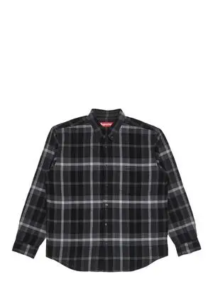 Supreme Plaid Flannel Shirt - Black