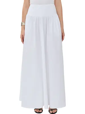 Susana Monaco Poplin Maxi Skirt - Sugar