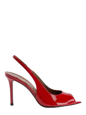 GIUSEPPE ZANOTTI Intriigo Open Toe Slingback Sandals - Red