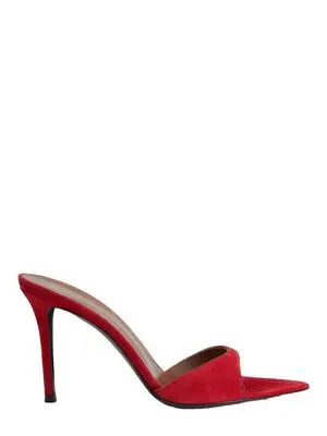 GIUSEPPE ZANOTTI Intriigo 90 Suede Mules - Red