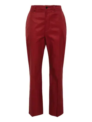 Saint Laurent Straight-leg Trousers - Red