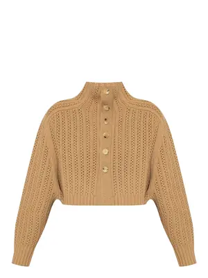 Max Mara Hodeida Cropped Sweater - Neutrals