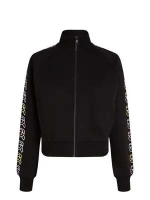 Karl Lagerfeld Ikon 2.0 Zip-up Sweatshirt - Black