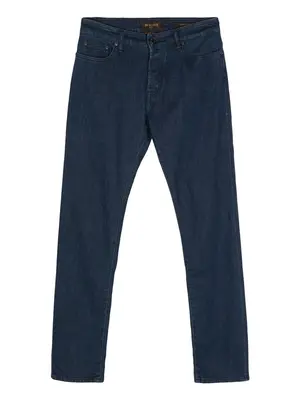 MOORER Pavel Tapered-leg Jeans - Blue