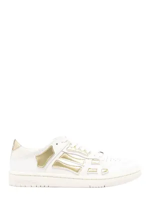 Amiri Patch-detail Leather Sneakers - White