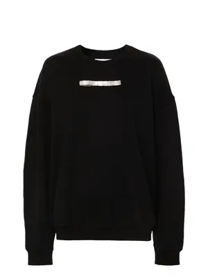 LOULOU Bow-embellished Sweatshirt - Black