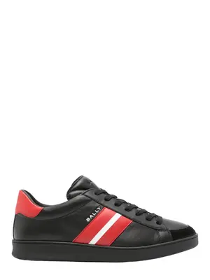 Bally Thiago Leather Sneakers - Black