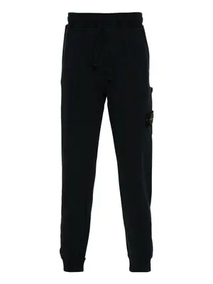 Stone Island Compass-badge Tapered Trousers - Blue