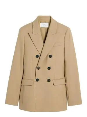 Ami Double-breasted Blazer - Neutrals