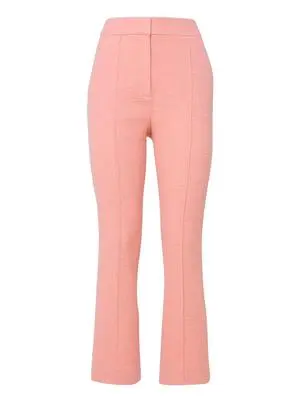 Veronica Beard Tani High-rise Flared Pants - Pink