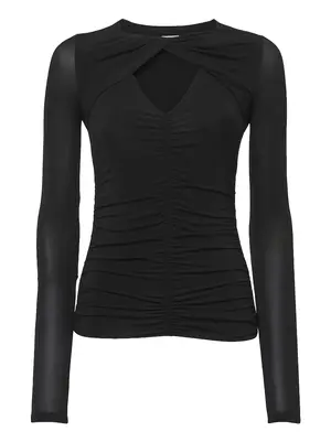 Isabel Marant Vandalia Jersey Top - Black