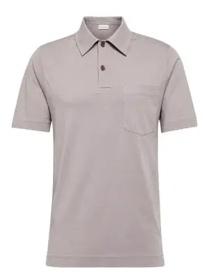 Dries Van Noten Cotton Jersey Polo Shirt - Grey