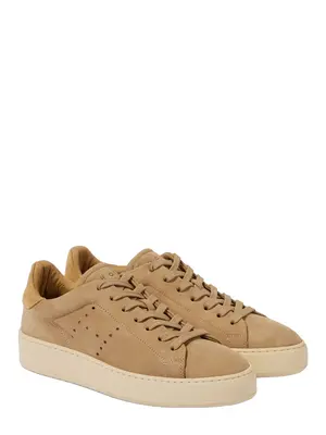 Hogan H672 Suede Sneakers - Beige