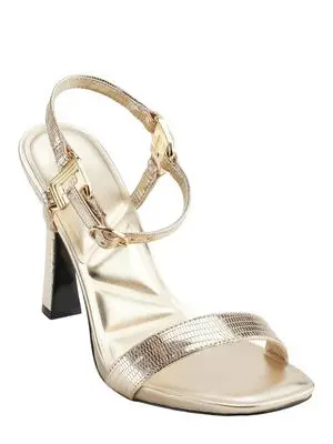 Karl Lagerfeld Paris Cybil Ankle Strap Sandal - Champagne