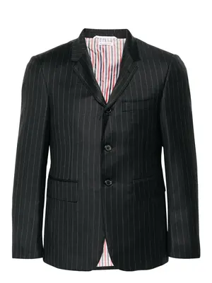 Thom Browne Pinstripe Wool Blazer - Grey