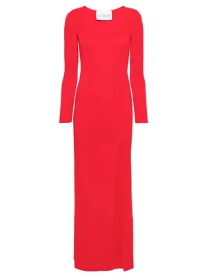 ANA RADU Knitted Maxi Dress - Red