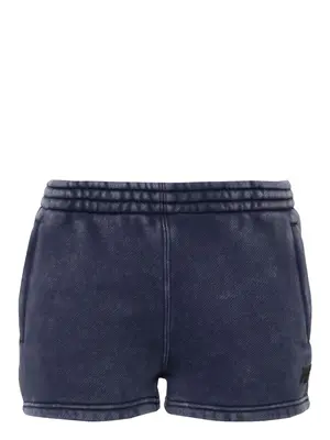 Alexander Wang Embossed-logo Track Shorts - Blue