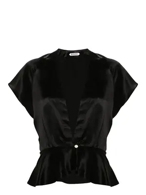 BODE Freya Silk Blouse - Black