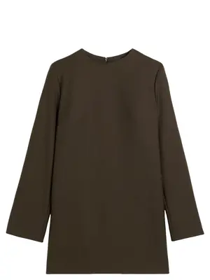 Ami Long Sleeve Dress - Brown