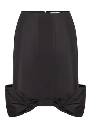 Nina Ricci Bow Detailed Midi-skirt - Black