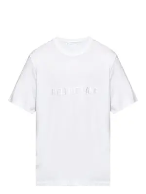 Helmut Lang Logo-embroidered Cotton T-shirt - White
