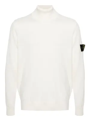 Stone Island Compass-badge Wool Jumper - Neutrals