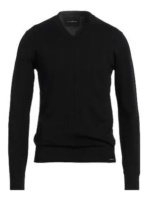 John Richmond Knitted V-neck Sweater - Black