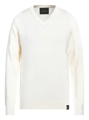 John Richmond Knitted V-neck Sweater - White