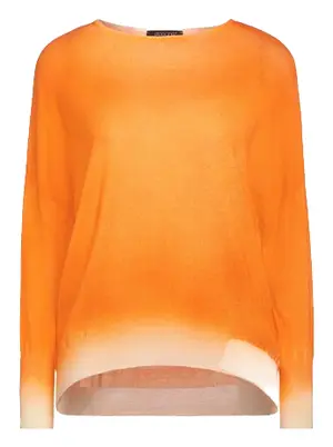 ARAGONA Merino Wool Tie-dyed Sweater - Orange